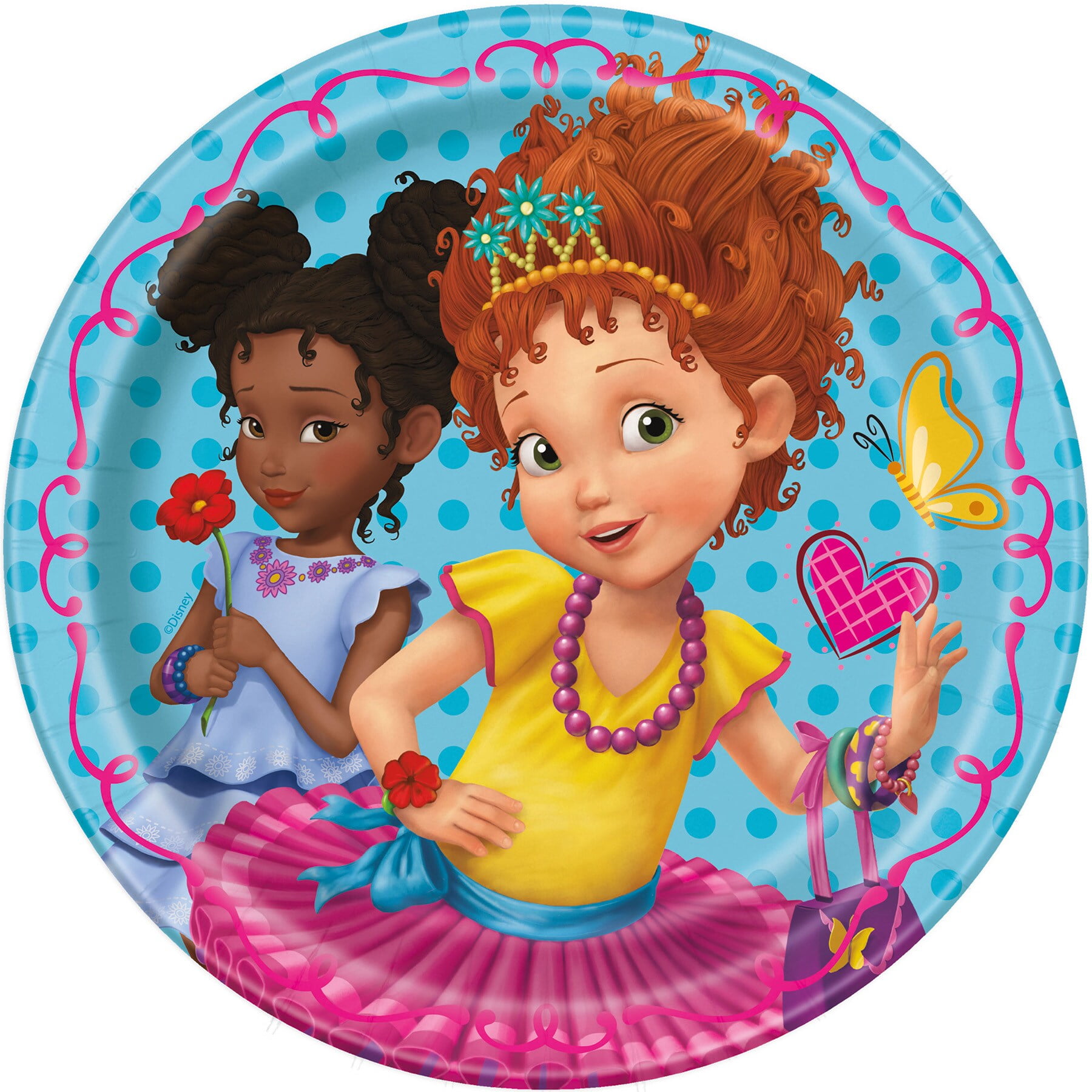 Fancy Nancy Edible Frosting Icing Cake Topper Image Sheet 8 Round