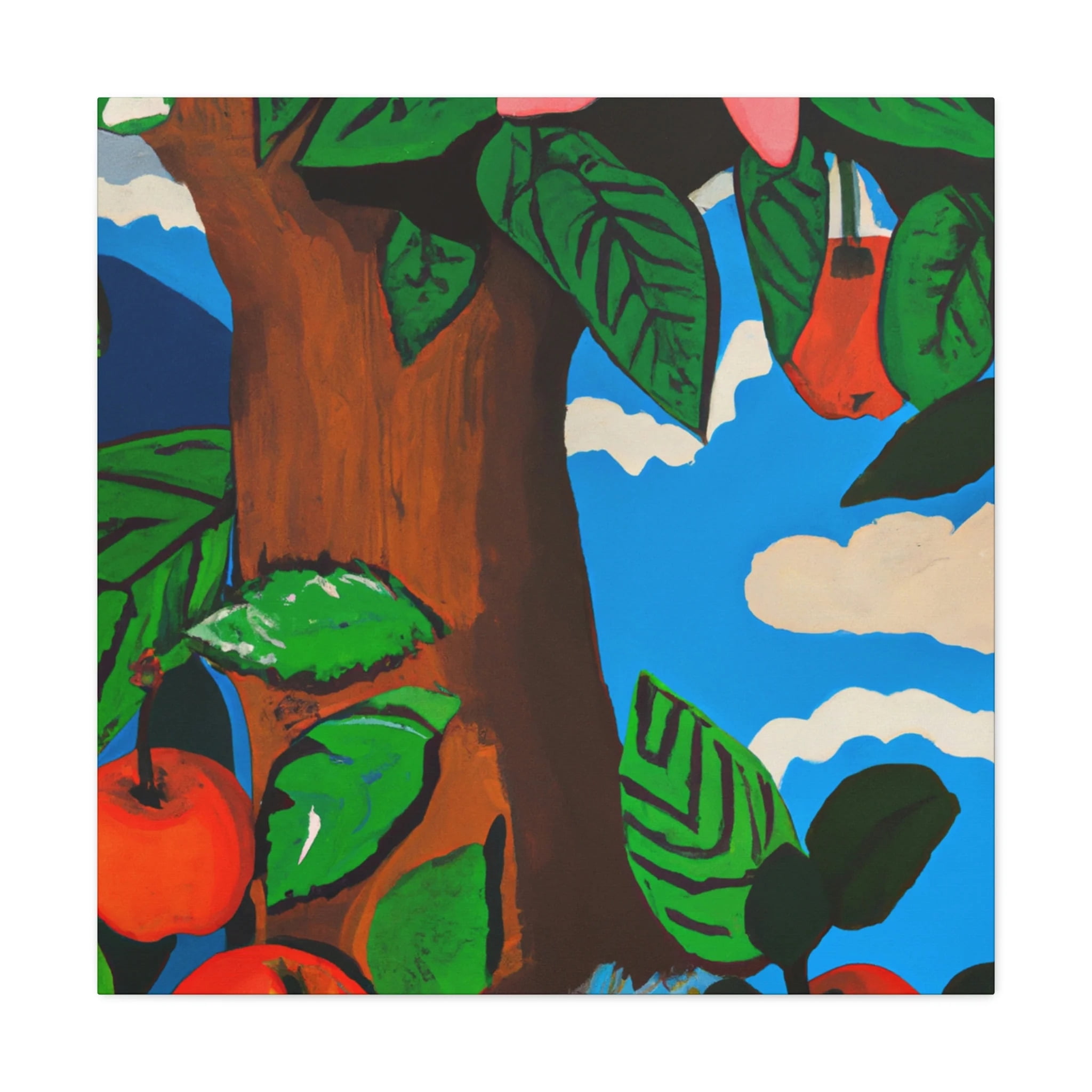 Apple Tree Pop Art - Canvas - Walmart.com