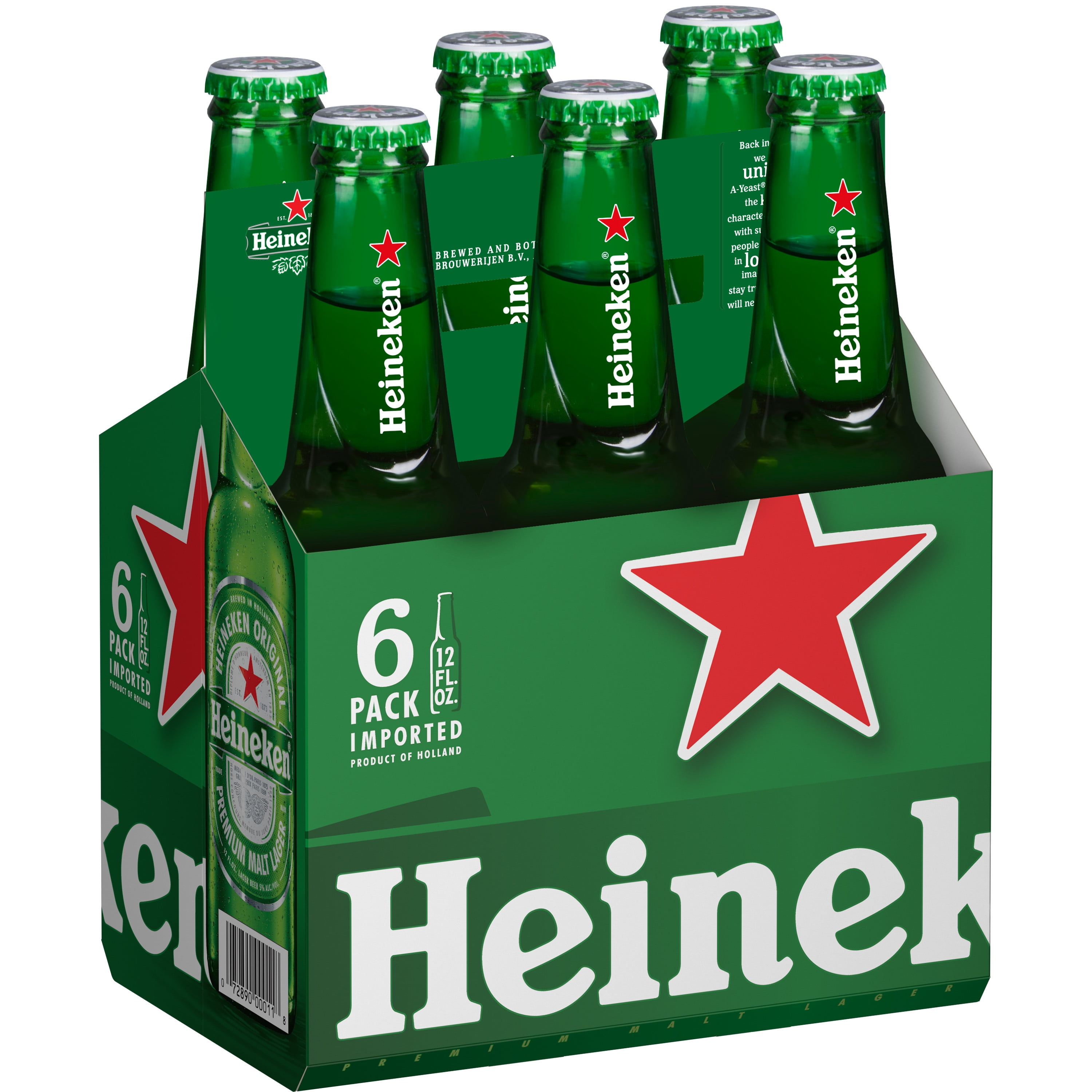 Heineken Original Lager Beer 6 Pack 12 Fl Oz Bottles Walmart Heineken Original Lager Beer 6 Pack 12 Fl Oz Bottles Walmart