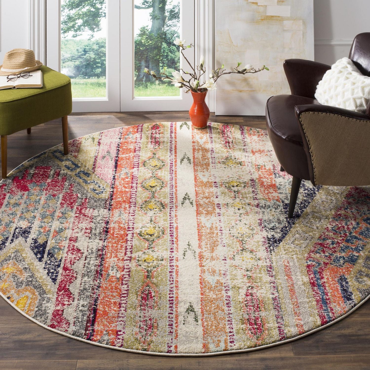 Click here for Safavieh Monaco Risto Abstract Area Rug 67 X 67 Ro... prices