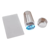 Litie French Tip Nail Stamp,Clear Silicone Reusable Nail Art Stamper ...