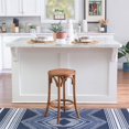 Linon Rae 24" Wood Backless Counter Stool in Brown - Walmart.com