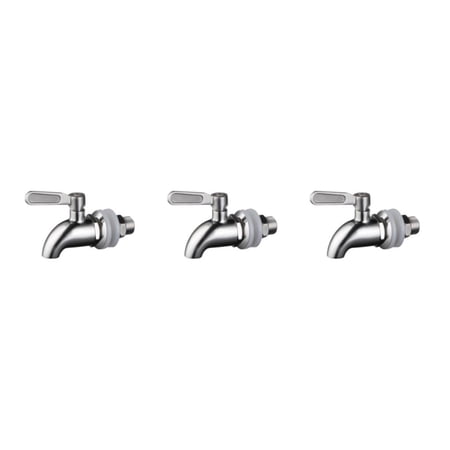 Justharion Silver Easy-to-Clean Stainless Steel Water Dispenser Spigot ...