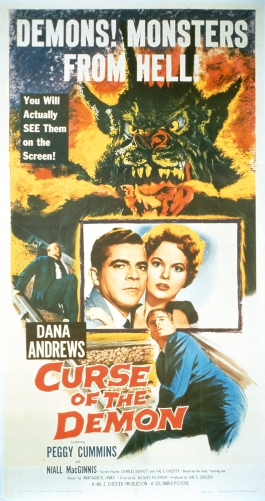 Night Of The Demon (Aka Curse Of The Demon) Dana Andrews Peggy Cummins ...