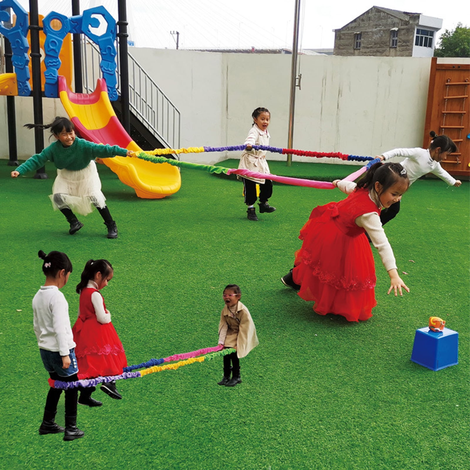 Outdoor Team Cooperation Work Develop Sport Toys Elasticity Rope Circle ...