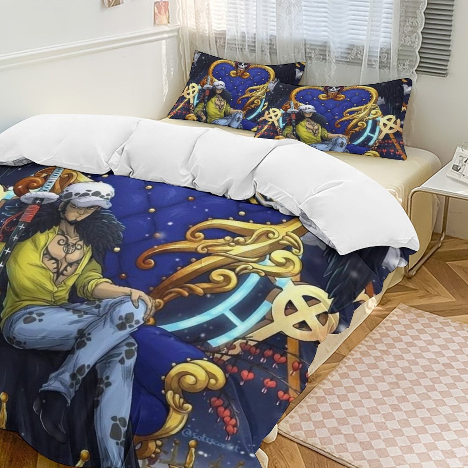 Click here for Yingd Trafalgar Law Bed Duvet Cover Funny Anime Ca... prices