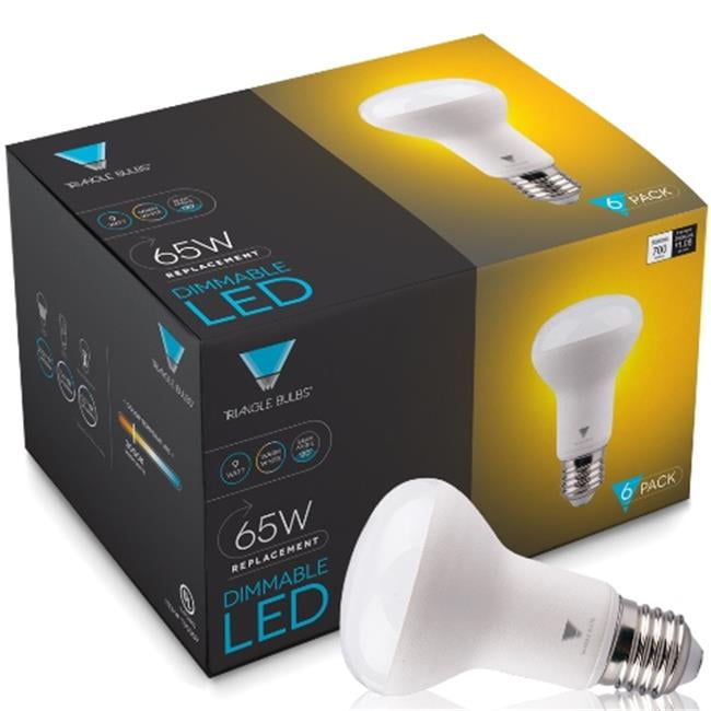 Triangle Bulbs T95059-6 9 Watt R20 Indoor Flood LED Light Bulb Soft ...
