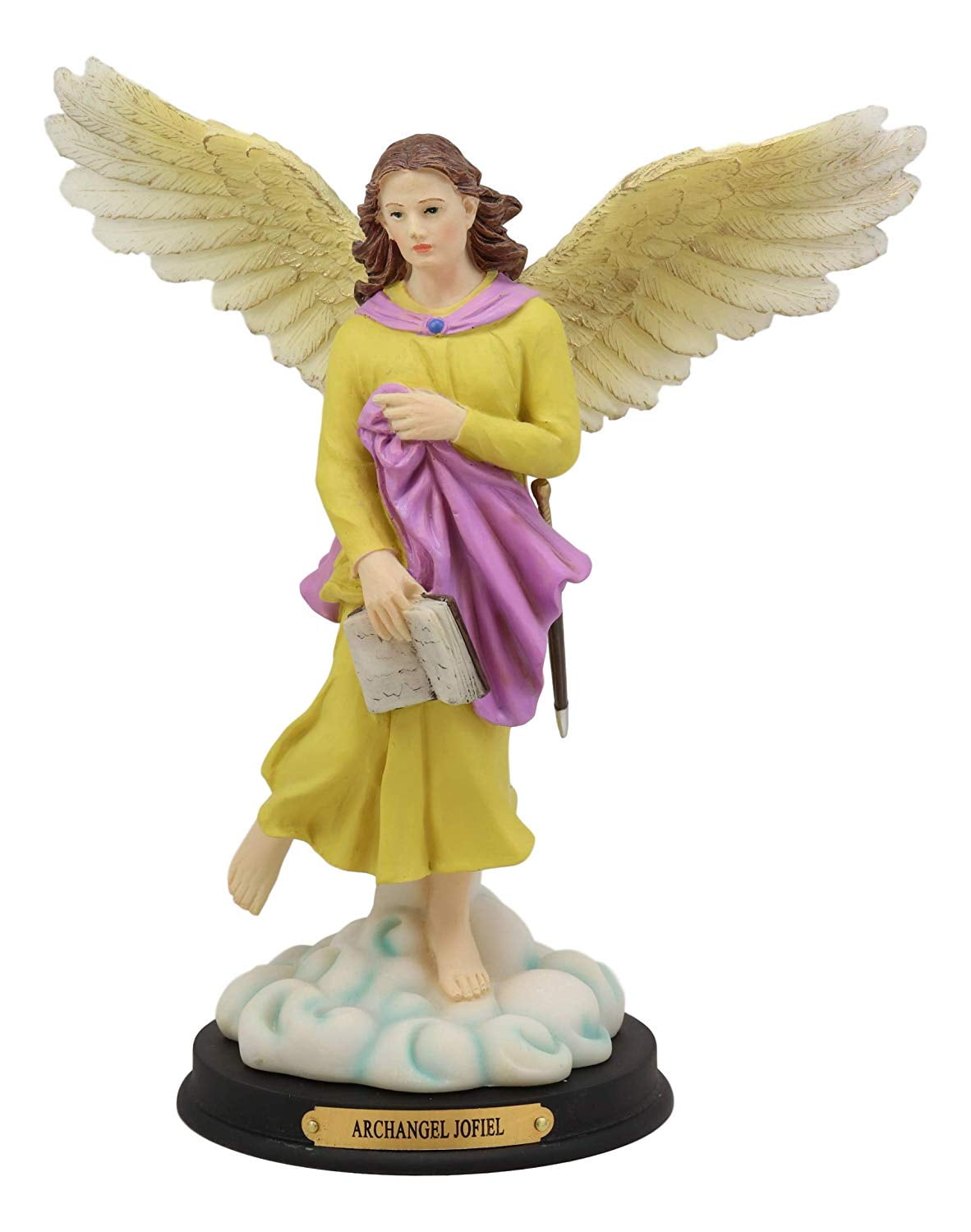 Ebros Archangel Saint Jofiel Jophiel Statue 10" H Figurine with Brass ...