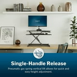 Vari Ergonomic Computer Desktop Sit-Stand Desk - Compact Vertical Lift ...