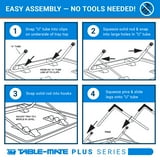 Table Mate II Plus Large Black TV Tray with Foldable Legs for Dinner ...