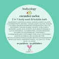 Bodycology 2in1 Body Wash & Bubble Bath, Cucumber Melon, 16 fl oz ...