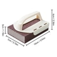 Nsxcdh Diamond Abrasive Sponge with Replaceable Handle Pot Pan Scrubber ...