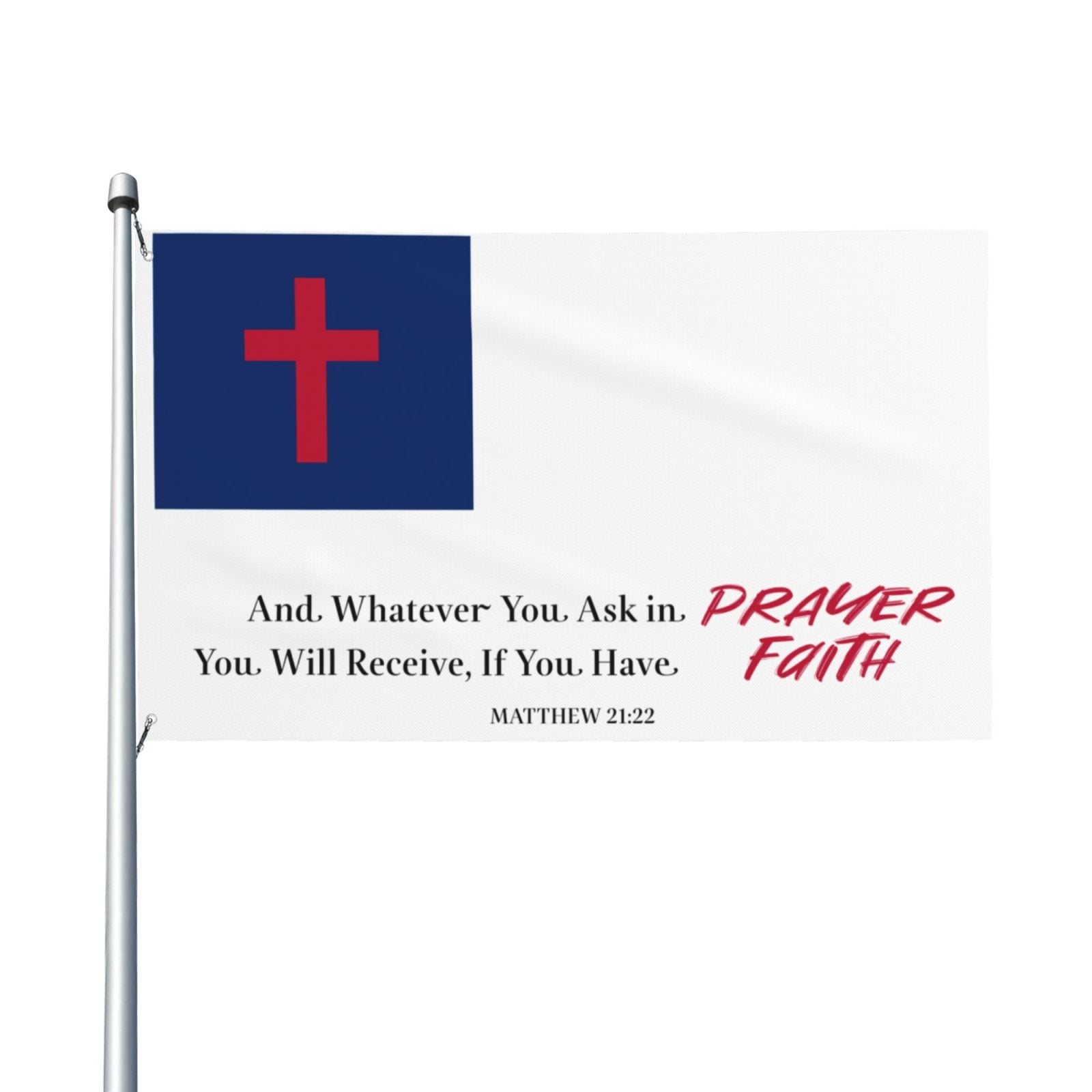 VIVACITE Christian Flag 3x5 Garden Decor Outdoor Patio Decor Front ...
