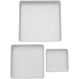 Wilton Performance Pans Square Cake Pans Set, 3 Piece - 8, 12 and 16 ...