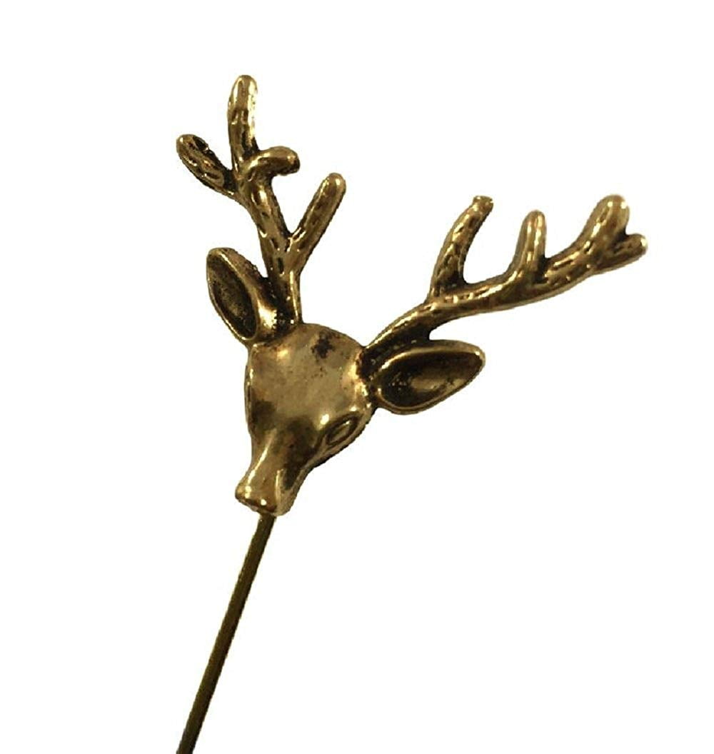 Men's Deer Reindeer Buck Head Lapel Stick Pin for Formal Wear - Walmart.com