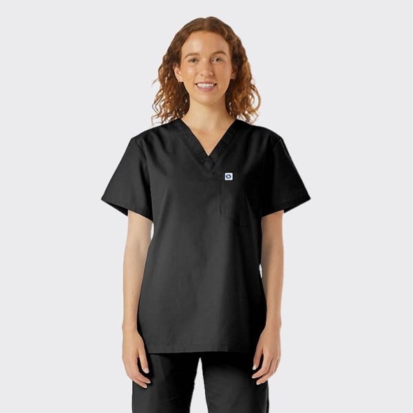 SPECTRUM UNIFORMS Scrubs Top Doctor & Nurse Coat Yoga Unisex V-Neck ...