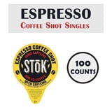 SToK Cold Brew Espresso Coffee Shot, Unsweetened, 40mg Caffeine, Single ...