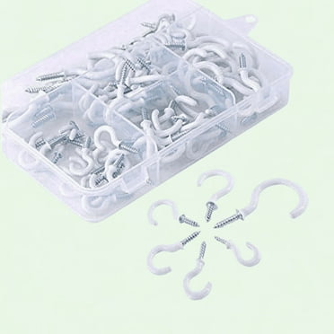 Small Screw Hooks 1/2'' Screw Cup Hook Bronze Screw-in Light Hooks DIY ...