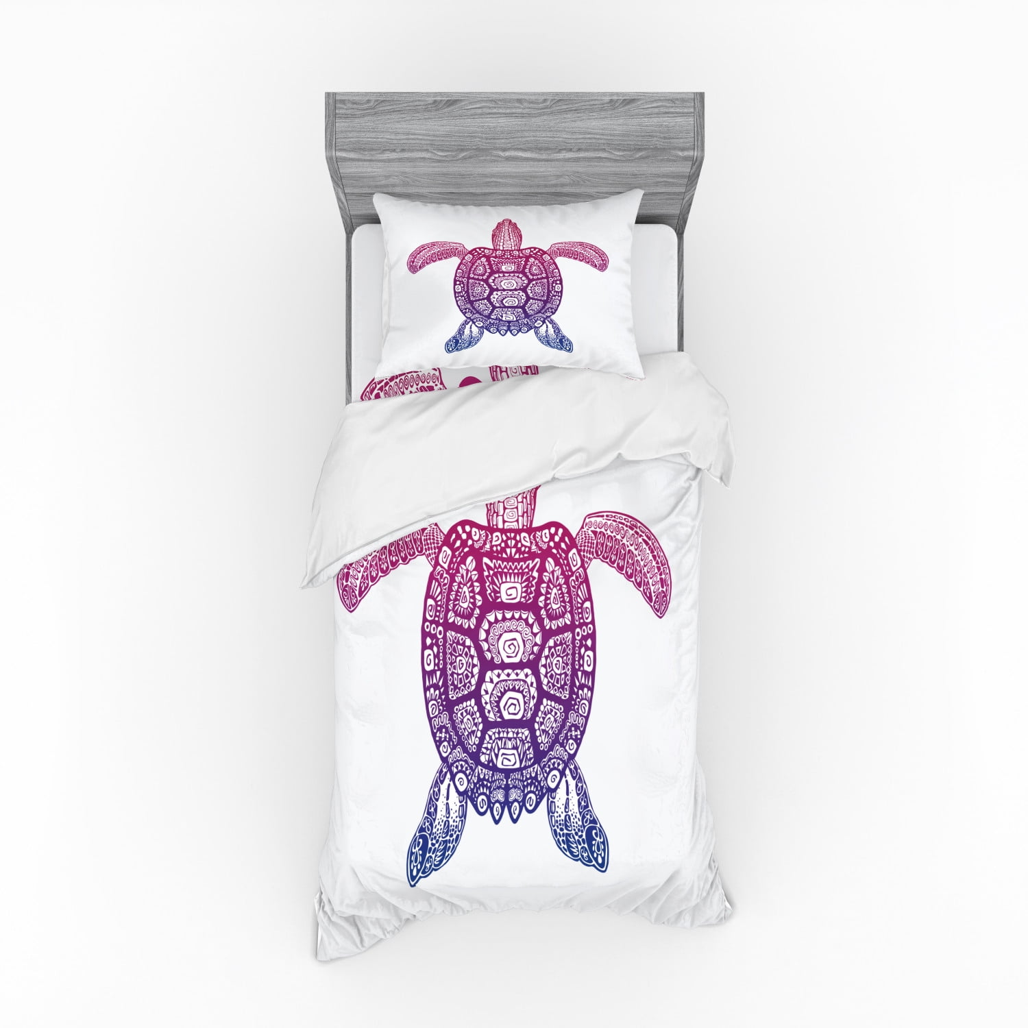 Ambesonne Turtle Bedding Set 3 Pcs, Totem Animal, Twin XL, Multicolor ...