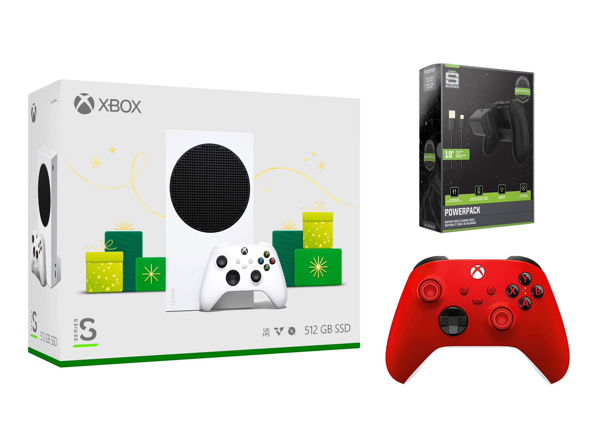 Xbox Series S 512GB All-Digital Holiday Bundle Console with Extra Pulse ...