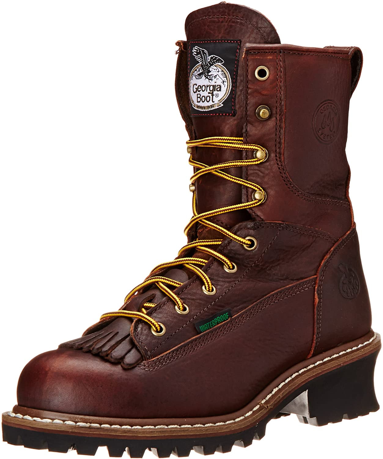 Georgia Men's 8" Loggers G7313, Tumbled Chocolate, 9 W US - Walmart.ca