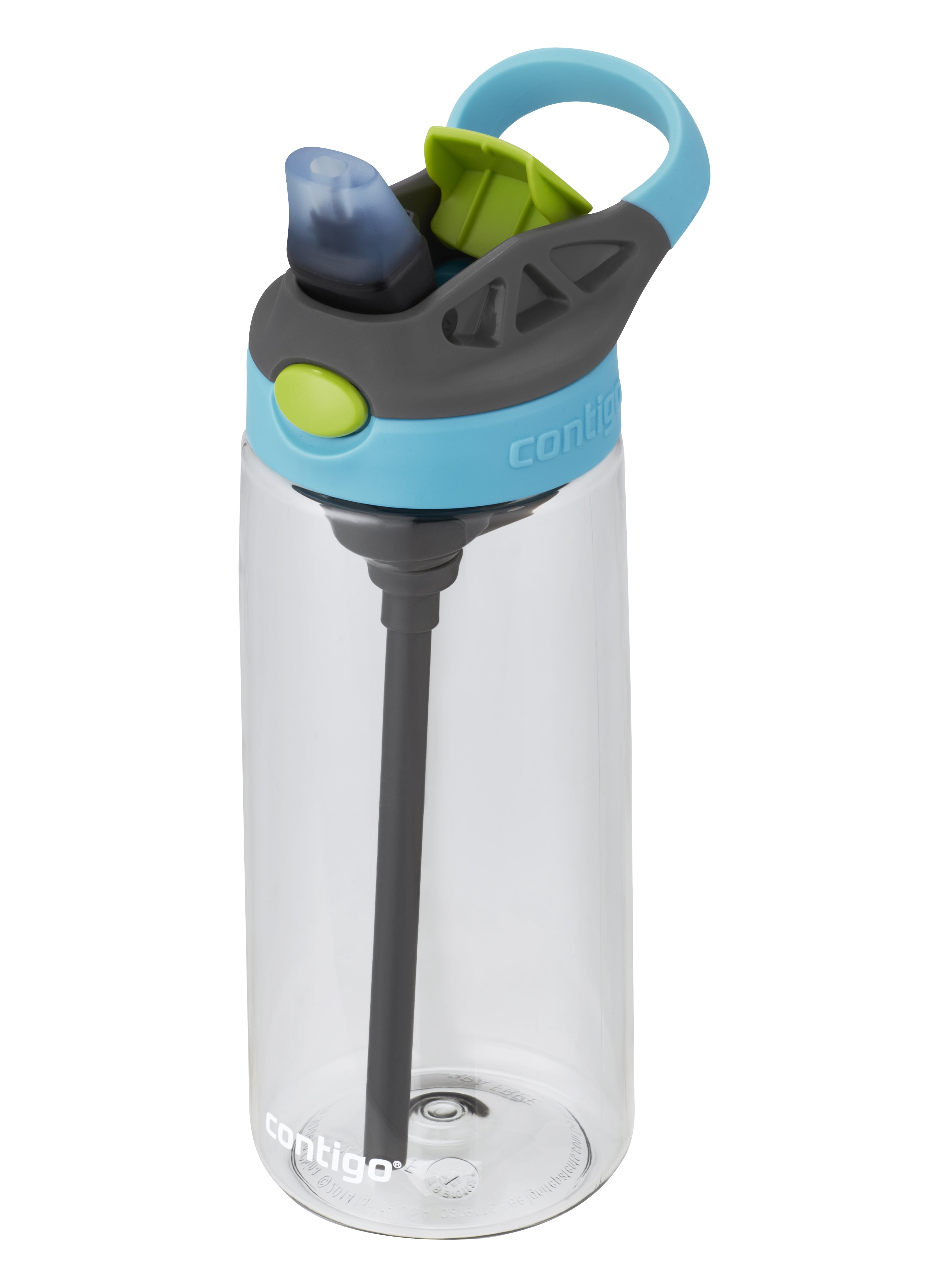 Contigo Kids Plastic Water Bottle with AUTOSPOUT Straw Lid Sake Grey ...