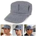 COOLHOOD Premium Stripy Cotton Command Hat For Adult Lightweight Fabric ...