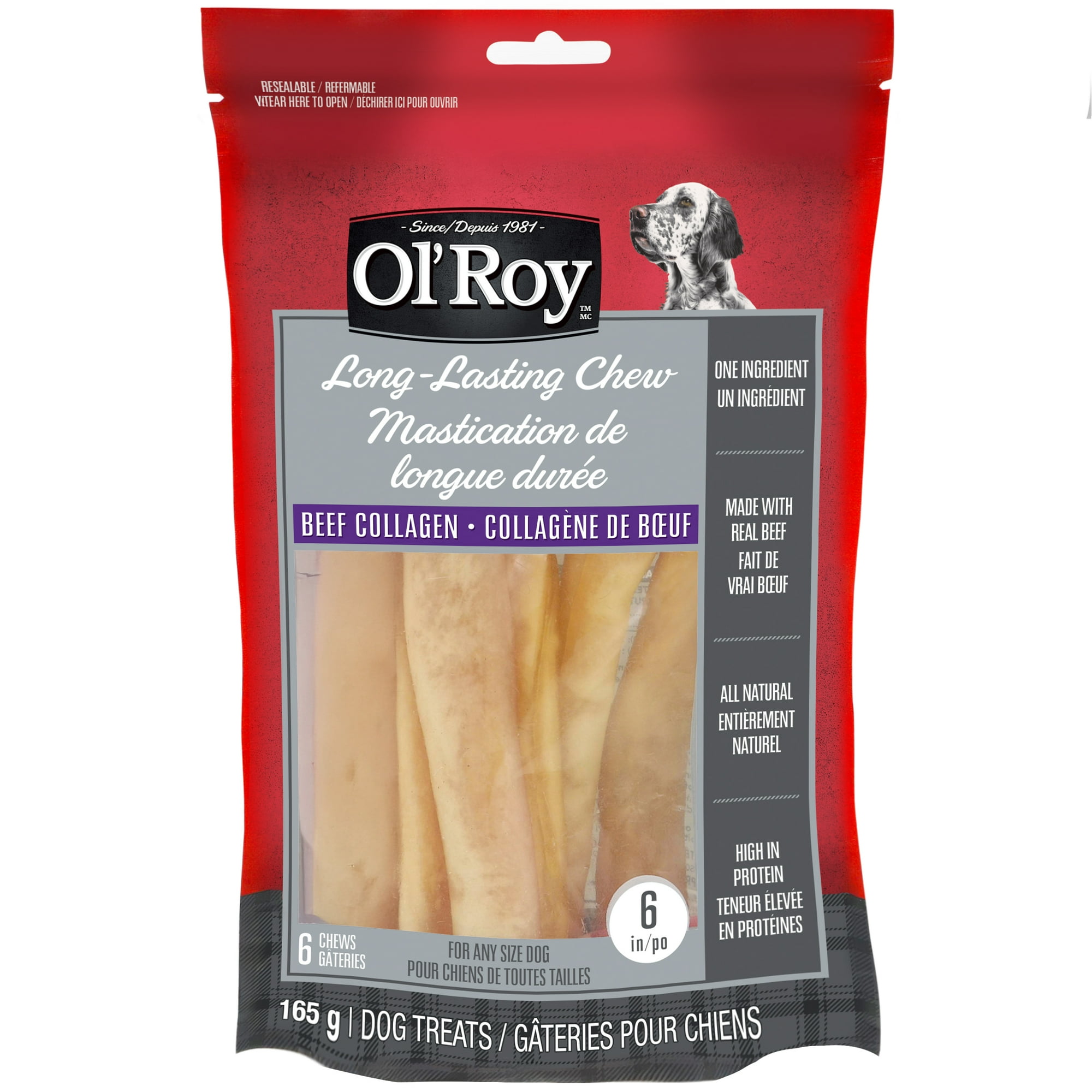 Click here for Olroy Ol Roy 6 Beef Collagen Sticks 6 Inch prices