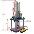 Pneumatic Punch Machine Four Pillars Metalworking Punch 110V with ...
