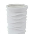 LuxenHome 2-Piece White Tall Wavy MgO Planters - Walmart.com