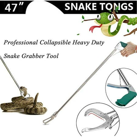 Anrain 47" Extra Heavy Duty Snake Tongs Reptile Grabber Catcher Wide ...