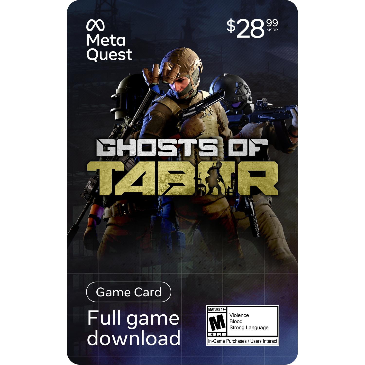 Click here for Ghosts Of Tabor $28.99 Meta Quest Gift Card (Digit... prices