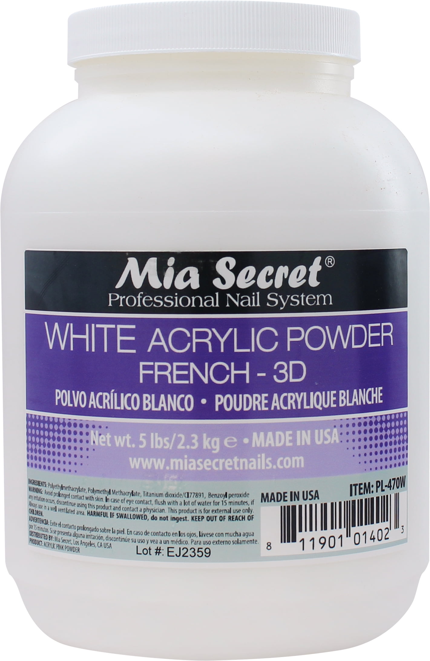 White Acrylic Nail Powder 5 lbs. - Walmart.com