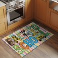 Area Rug 2x3ft Back to School Bus Crayon Area Rugs Washable Low Pile ...