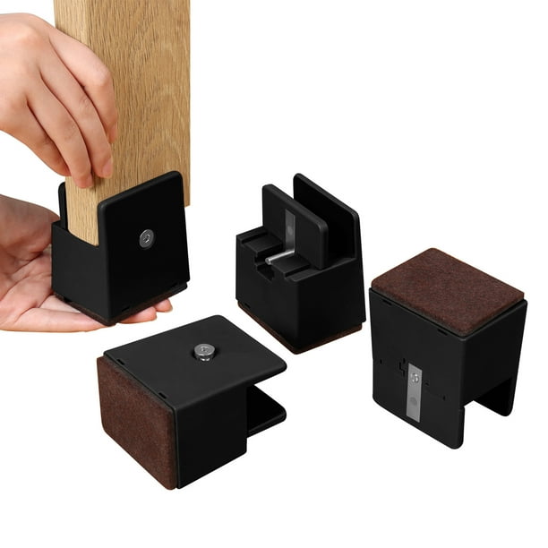 Ezprotekt Adjustable Furniture Riser Screw Clamp,Fits Foot Thickness of ...