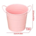 Candy Color Metal Mini Bucket – Double Handle Iron Pail Desktop ...