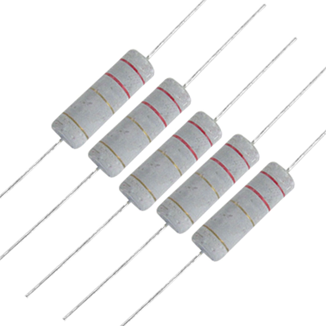 10 Pcs 5W 700V 2.2 Ohm Axial Metal Oxide Film Resistors - Walmart.com