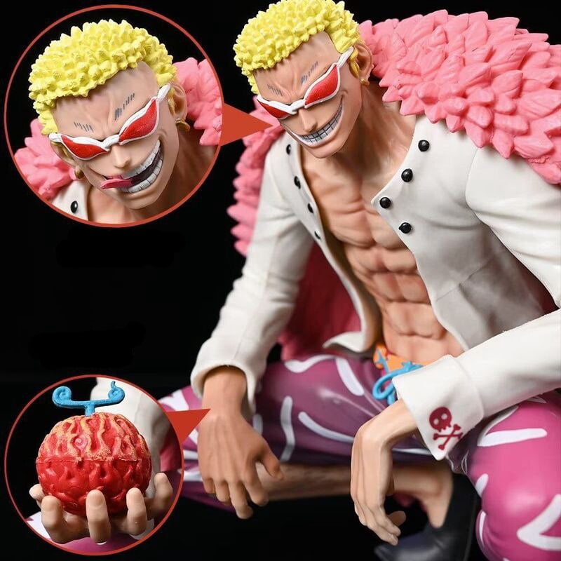 One Piece Action Figure Toys Donquixote Doflamingo Figurine with Two ...
