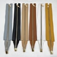 30cm Metal Zipper Practical PU Zipper with Holes All-matching Zipper ...