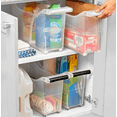 Roller Container: White Handled Rolling Storage Bin for Cabinet ...