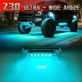 8 Pods Full Angle RGB LED Rock Lights for Jeeps ATV UTV RZR Offroad ...