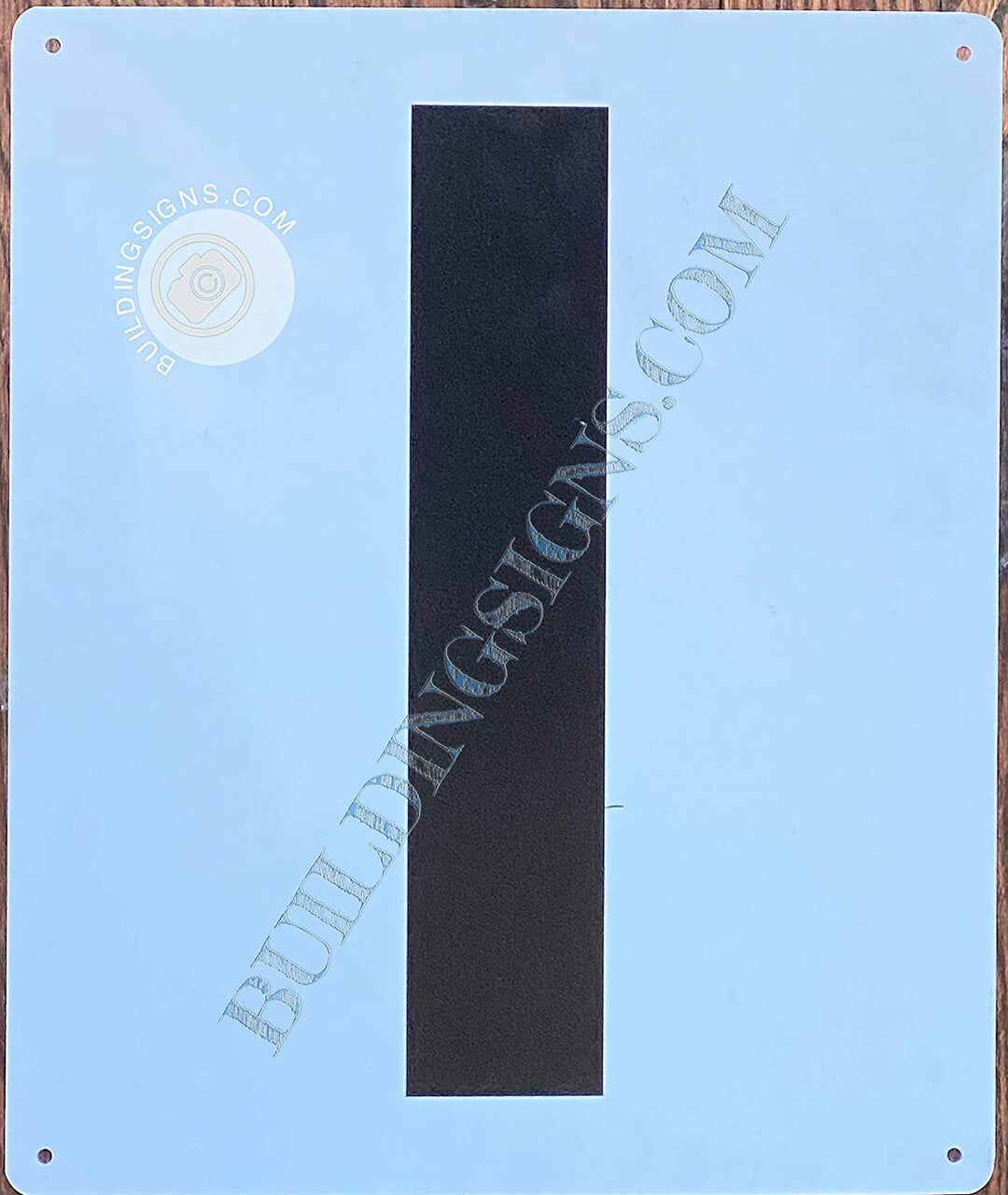 Large Letter I -Metal Sign - Parking LOT Sign (White,Aluminium,10X12 ...