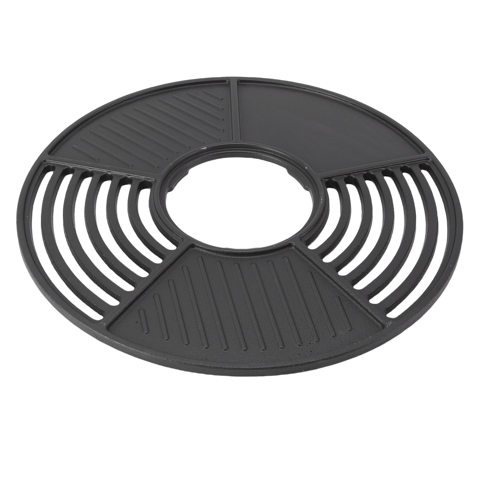 Grill Plate, Grill Grate 42cm Round Cast Iron Simple Cleaning for ...