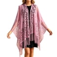 Bbyeadc Shawl Wraps for Women Lace Hollow Solid Color Breathable Tassel ...
