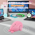Dpisuuk Wireless Mouse Bluetooth Cute Small Animal Dolphin Shape ...