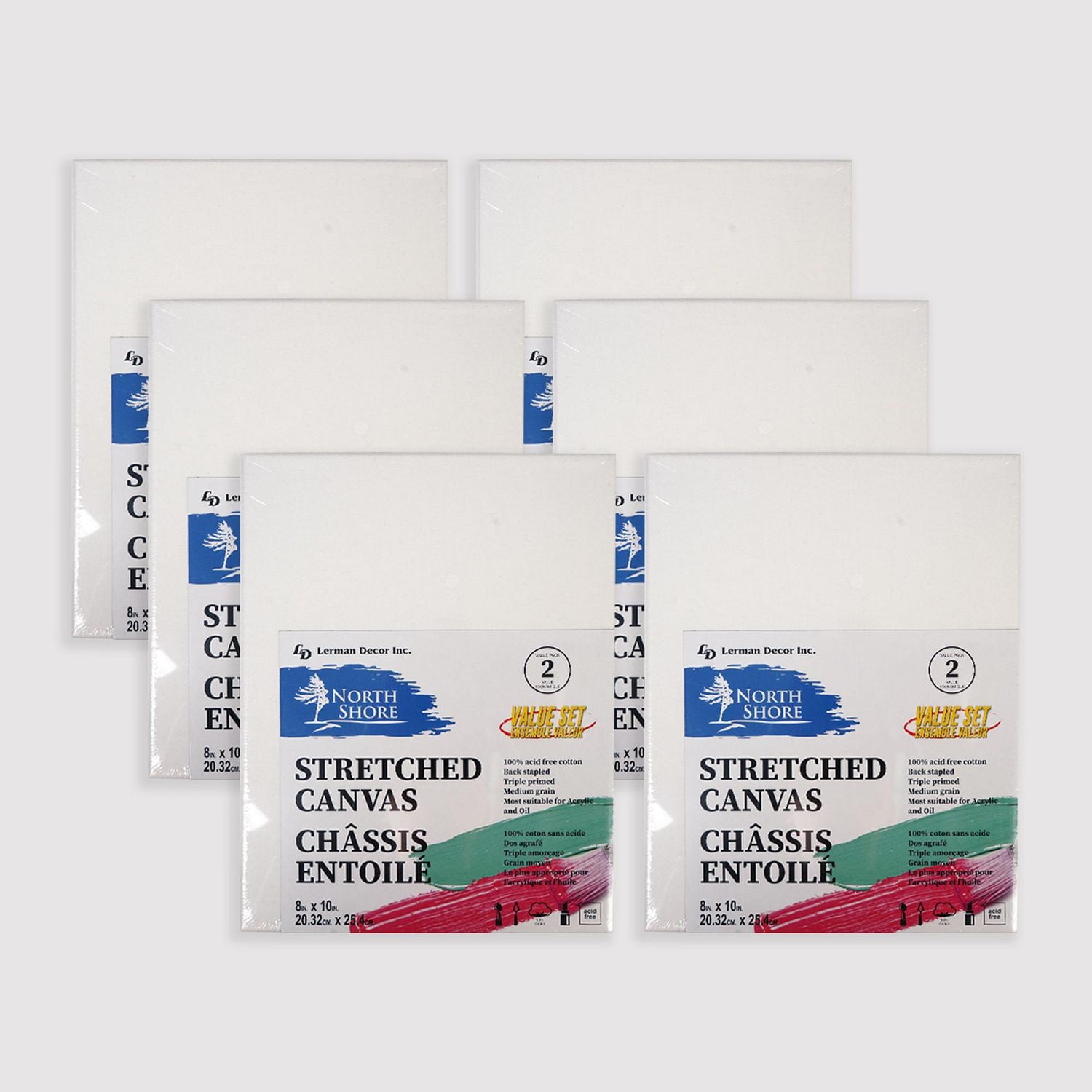 Click here for North Shore Northshore 6 Pack 8X10 Stretched Canva... prices