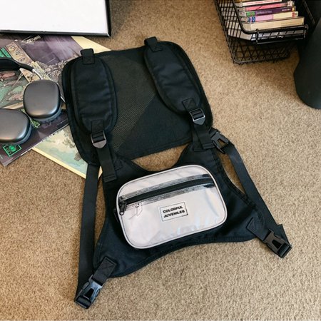 Peggybuy Tactical Chest Bag Waterproof Chest Rig Bag Reflective ...