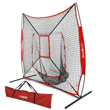 Goplus Baseball Softball Practice Net 8' x 7' - Portable Trainer Frame ...