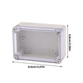 Pack Of 4 Waterproof Junction Boxes Plastic Electrical Connection Boxes ...