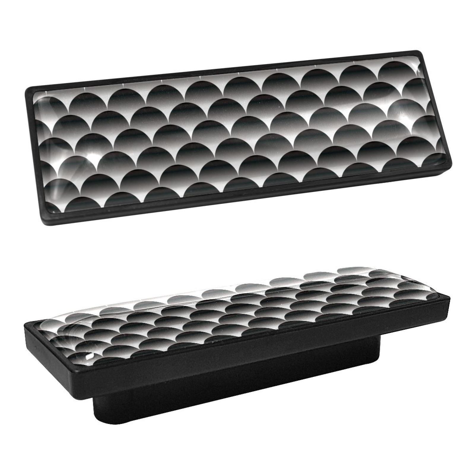 4 Pcs Rectangle Cabinet Handle Cupboard Knob Drawer Pulls Handle Black ...